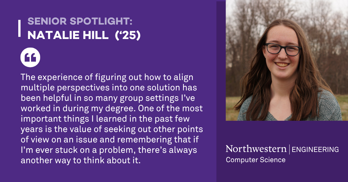 CS Senior Spotlight: Natalie Hill | News & Events | Computer Science ...