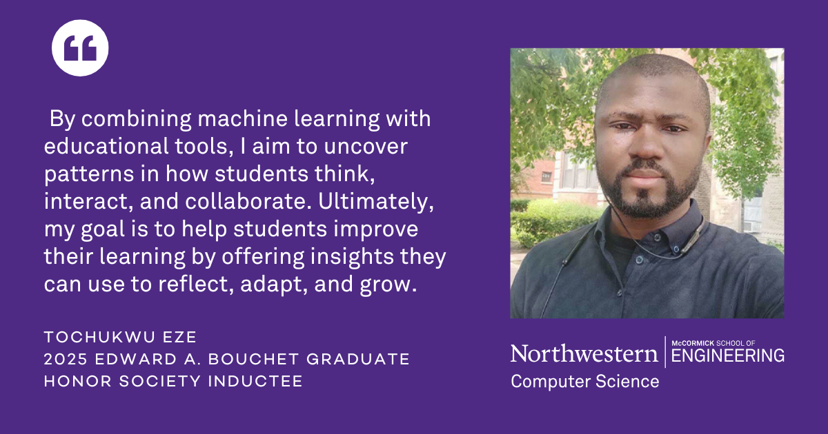 PhD Student Tochukwu Eze Inducted to Bouchet Honor Society | News & Events | Computer Science ...