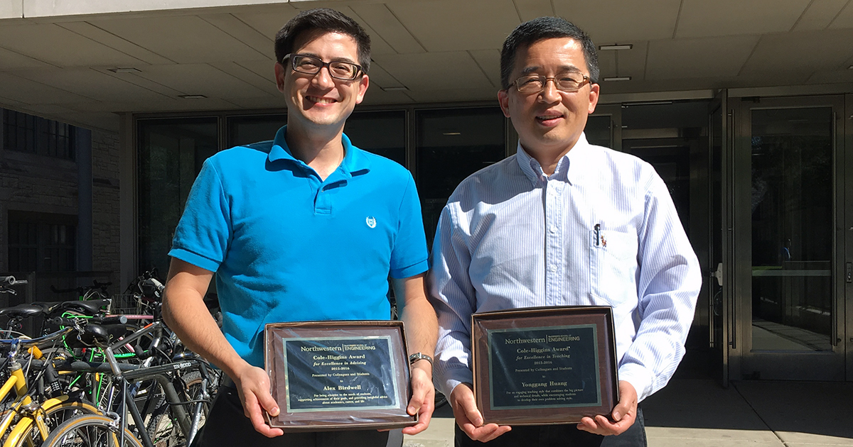Northwestern Engineering Names Winners of 2016 Cole-Higgins Awards ...