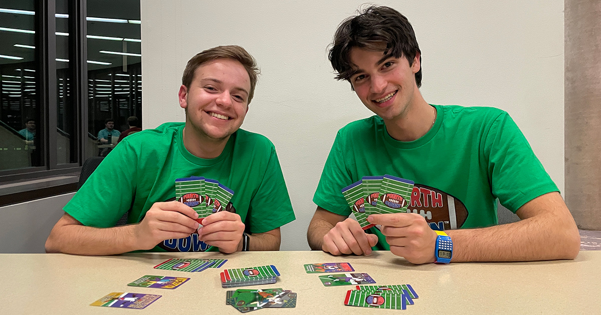 Student Entrepreneurs Driving to Success with Football Card Game | News ...