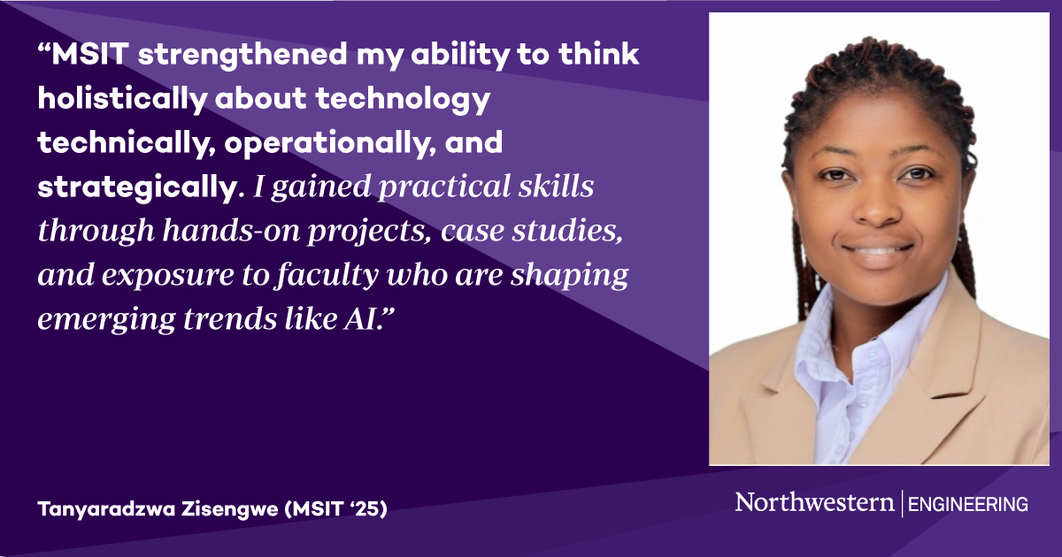 Five Questions with a Recent MSIT Graduate | Inside Our Program ...